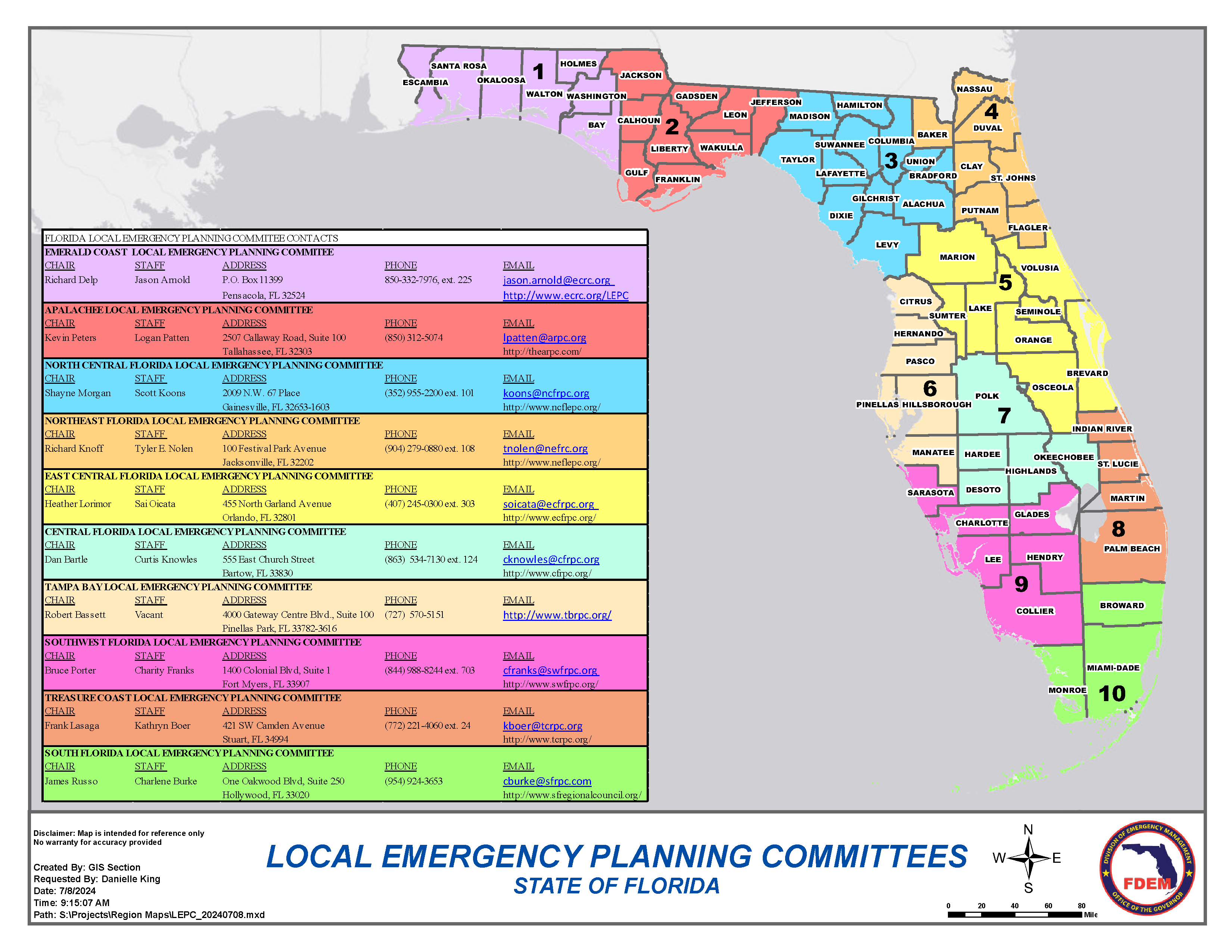 Local Emergency Planning Committees | Florida Disaster