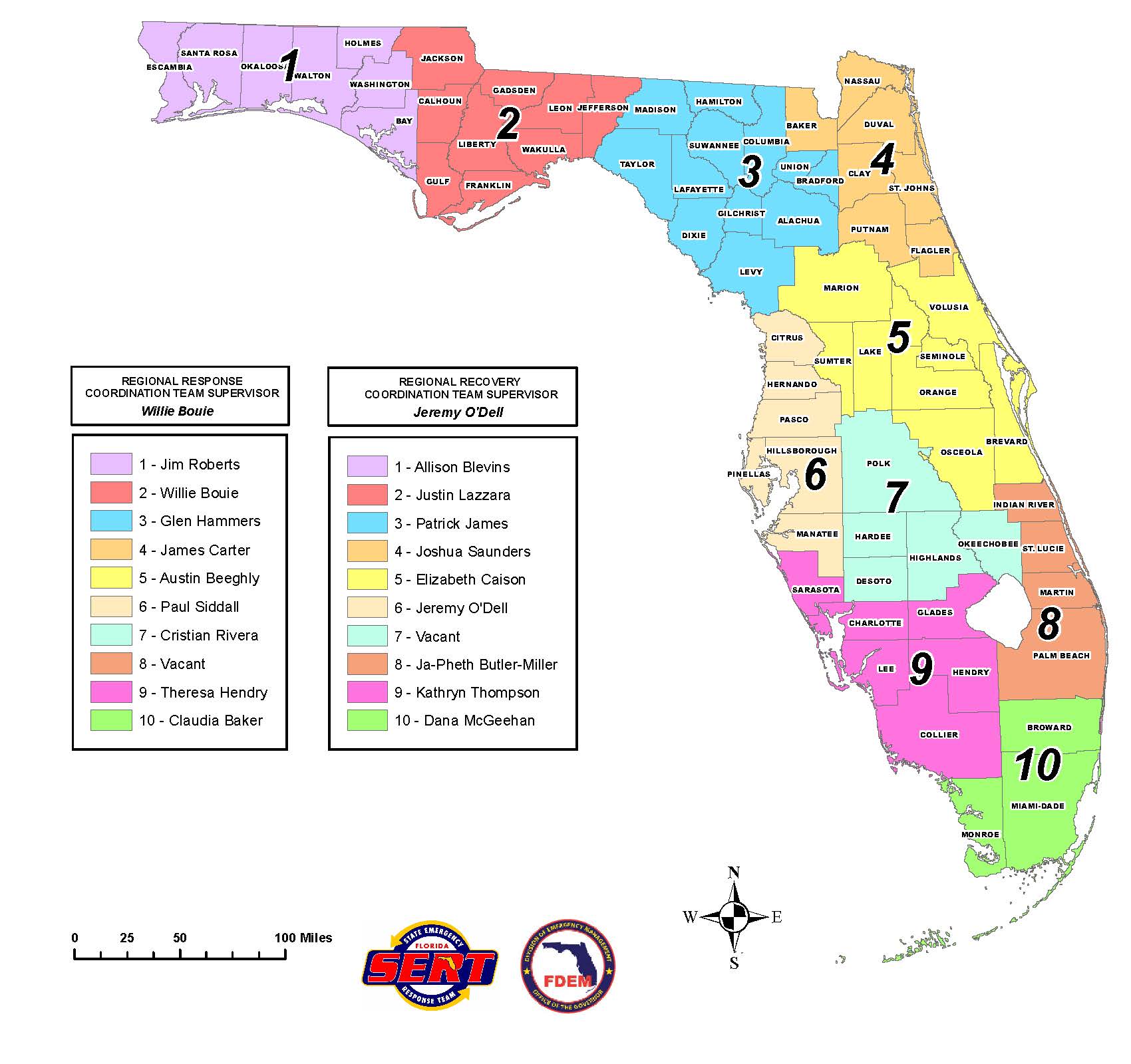 Regional Recovery Coordinators | Florida Disaster