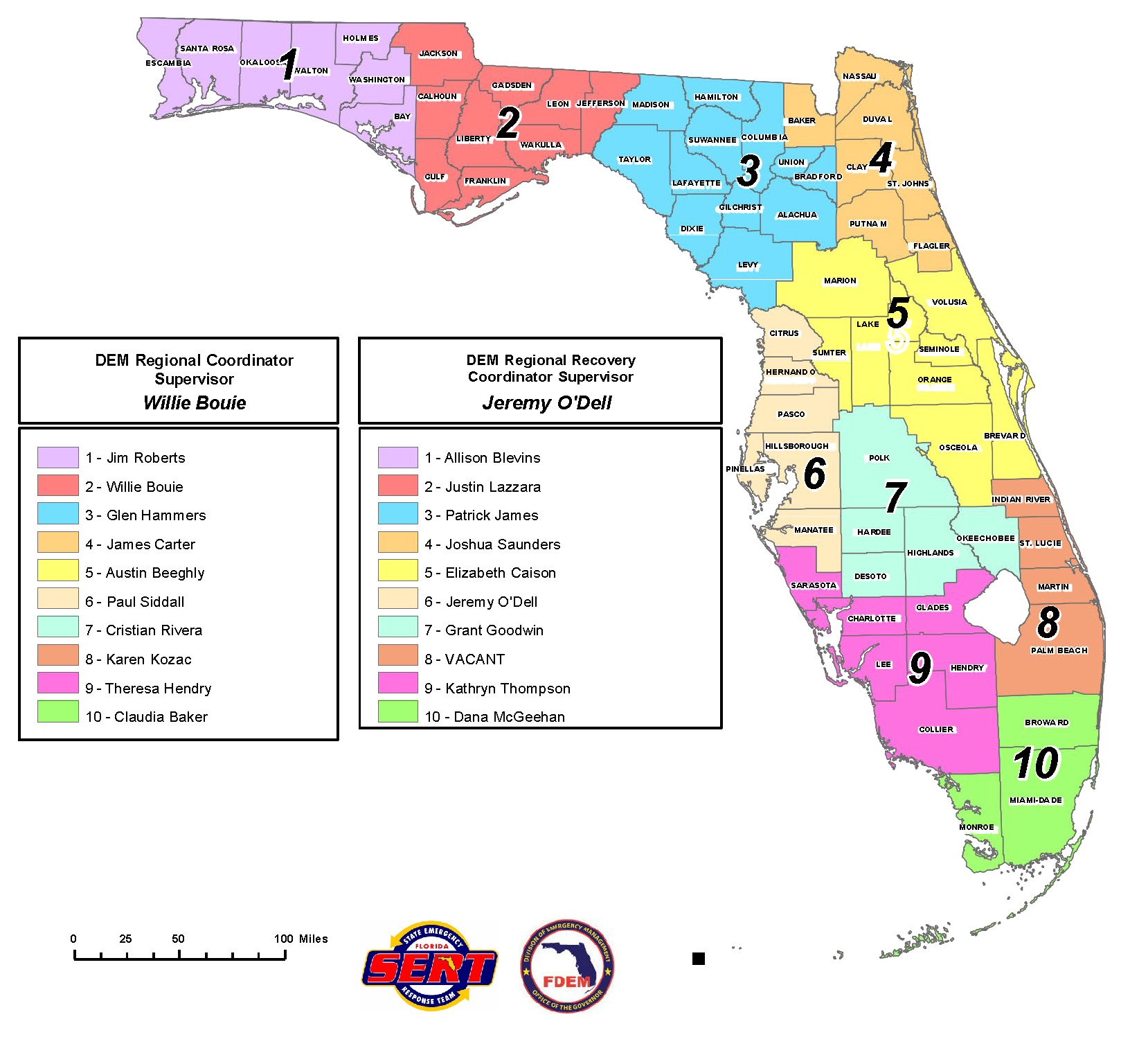 Regional Recovery Coordinators | Florida Disaster