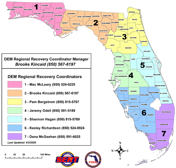 Regional Recovery Coordinators | Florida Disaster